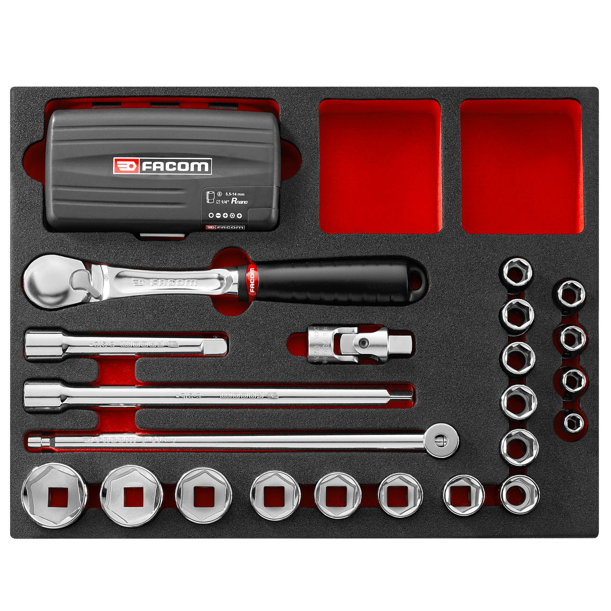 Module MATRIX cliquet, douilles 6 pans, 1/4", 1/2" – FACOM FRANCE