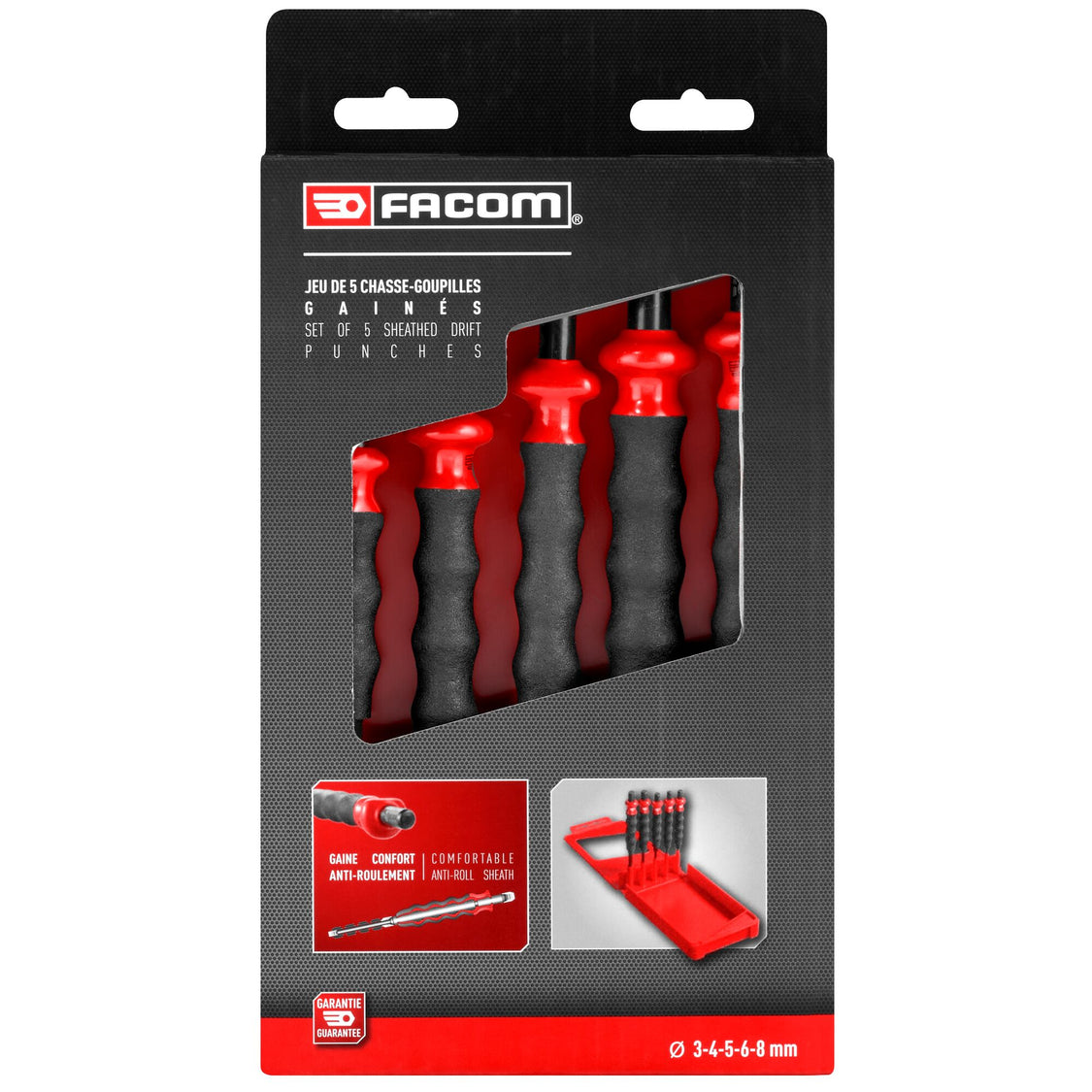Jeu de 5 chasse-goupilles gainés – FACOM FRANCE