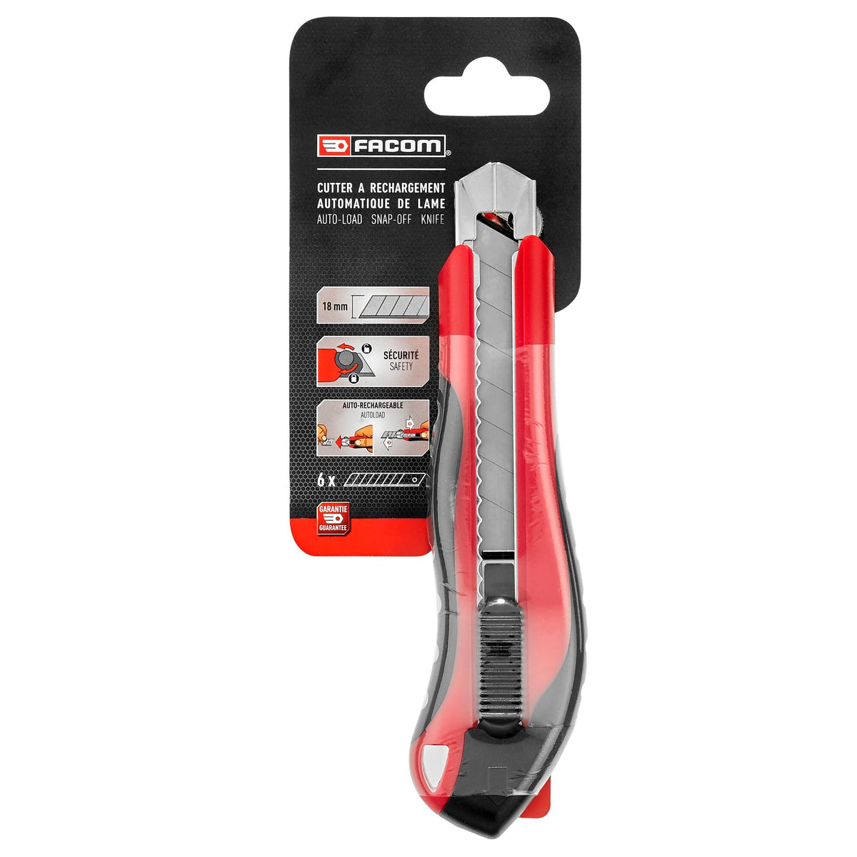 Cutter 18 mm avec rechargement automatique de lame – FACOM FRANCE
