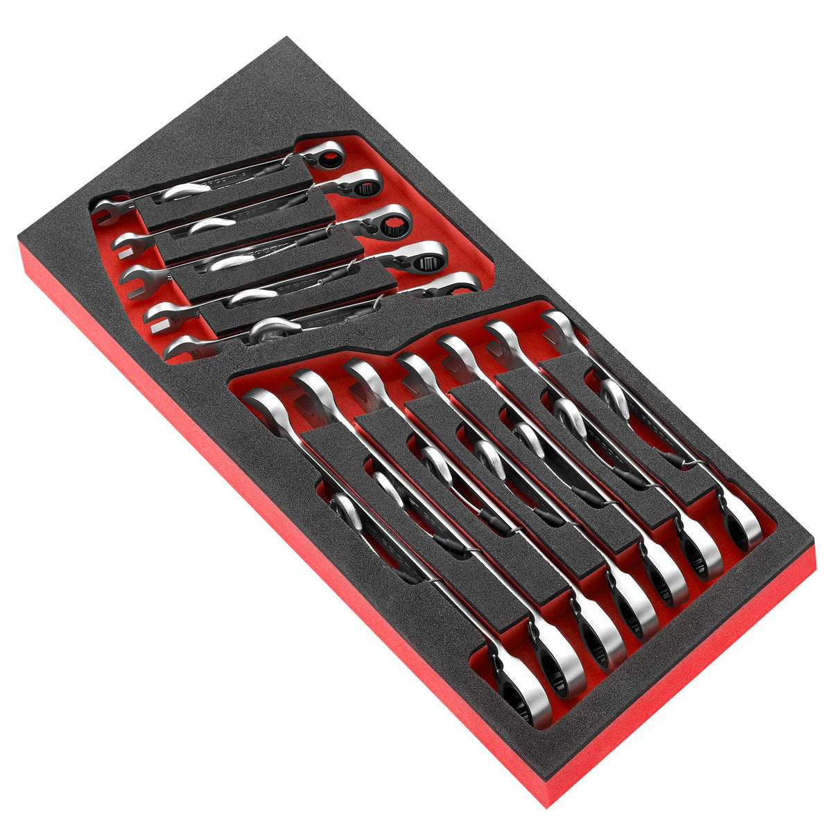 Module mousse 12 clés mixtes à cliquet de 8 à 19 mm - – FACOM FRANCE