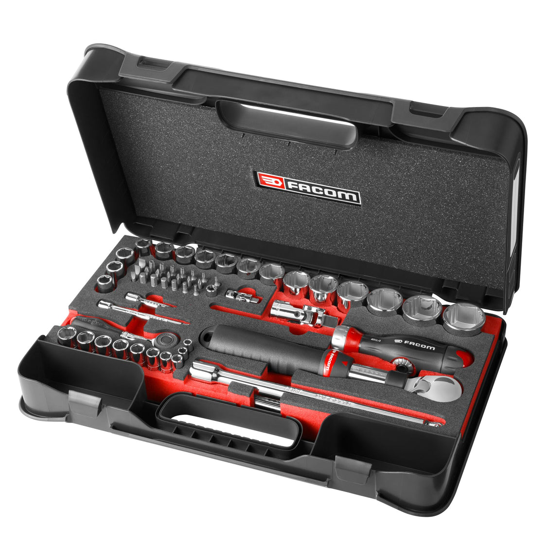 Coffret MBOX serrage 1/4 & 1/2 OGV® Grip, plateau mousse (6 – FACOM FRANCE